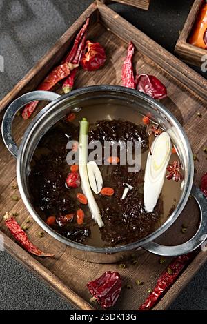 Mini hot pot soup base Stock Photo - Alamy