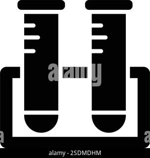 Test Tubes icon vector, filled flat sign, solid pictogram isolated on ...
