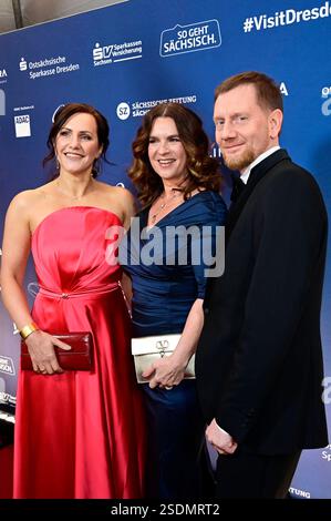 Katarina Witt und Michael Kretschmer beim Semper Opernball am 07.02.2025 in Dresden Semper ...