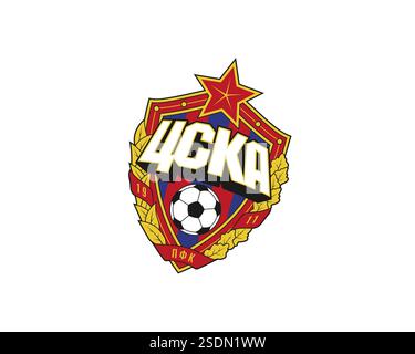 Rotated to right, CSKA Moscow Logo 1960, Soccer, Old Logo from 1960 ...