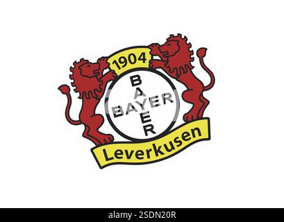 Rotated to left, Bayer 04 Leverkusen Logo 1928, Soccer, Old Logo from ...