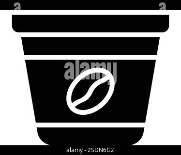 Capsule coffee icons set flat vector. Aroma pod. Strong coffee isolated ...