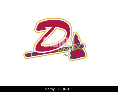 Rotated to right, Danville Braves Logo 1993, Baseball, Old Logo from ...