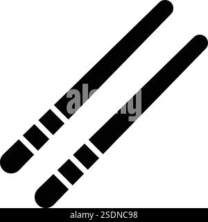 Chopsticks icons set. Flat set of chopsticks vector icons for web ...