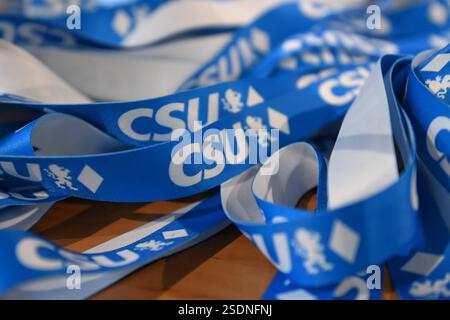 CSU Logo, CSU Parteitag 2025 am 12.und 13.12.2025 MESSE MUENCHEN ...