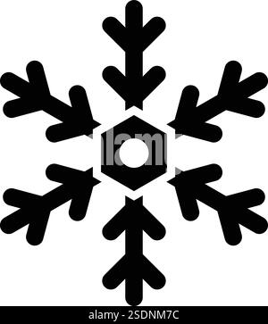 snowflake icon, vector snowflake sign, isolated snowflake symbol eps10 Stock Vector Image & Art ...