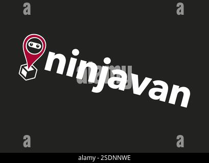 Rotated to right, Ninja Van Logo, Organization, Logo Stock Photo - Alamy