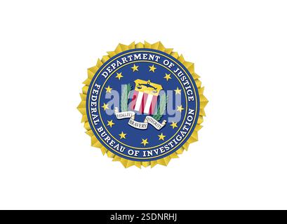 Rotated to right, fbi symbol, Organization, Logo Stock Photo - Alamy