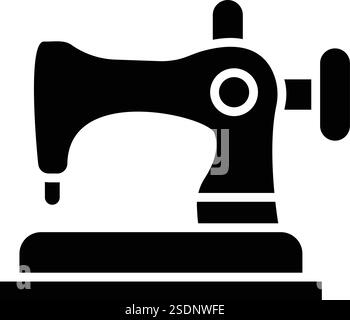 sewing machine glyph icon vector illustration Stock Vector Image & Art ...
