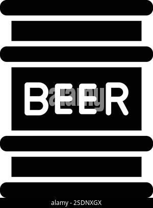 beer keg vector icon modern simple vector illustration Stock Vector ...