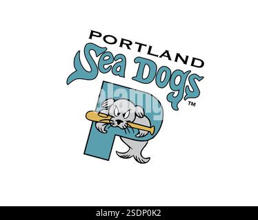 Portland Sea Dogs Logo 1994, Baseball, Old Logo from 1994 Stock Photo ...