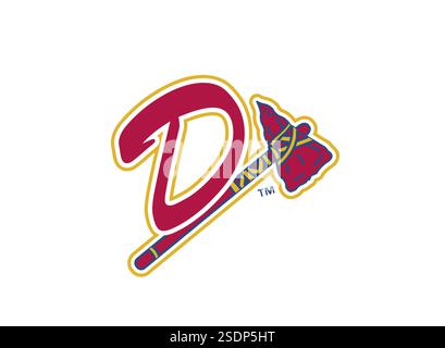 Danville Braves logo, Baseball, Logo Stock Photo - Alamy