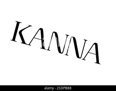 Rotated to right, Kanna Logo 1, Fashion, Logo Stock Photo - Alamy