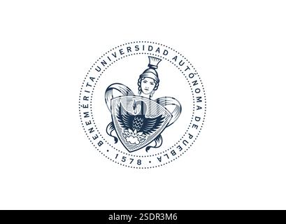 Rotated to right, Logo BUAP, Logo Stock Photo - Alamy
