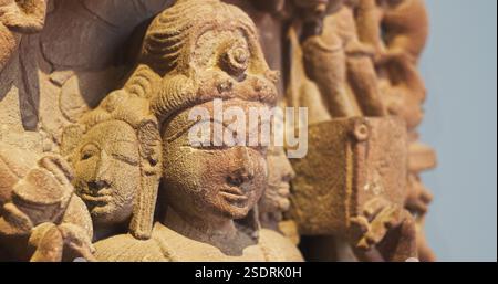 Ancient Stone Bas-relief Of Brahmani Or Brahmi, Is One Of Seven Hindu ...