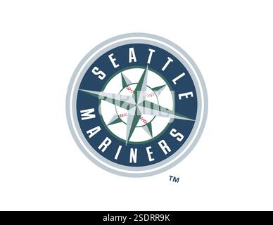 Rotated to right, Seattle Mariners Logo 1977, Baseball, Historic Logo ...
