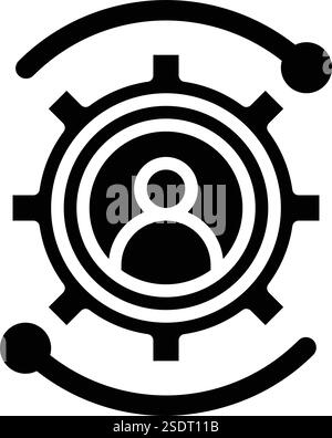 Setting icon set isolated Vector illustration black and white Stock ...
