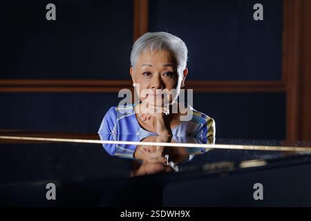 A portrait of Frances Yip, the Hong Kong Cantopop icon renowned for her powerful vocals and ...