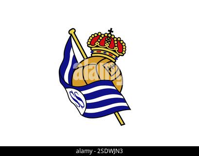 Rotated to right, Real Sociedad Logo 1960, Soccer, Historic Logo from ...