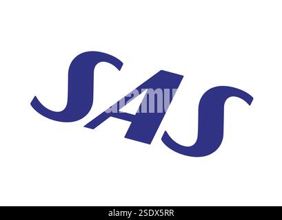 Rotated to right, SAS Symbol, Airline, Logo Stock Photo - Alamy