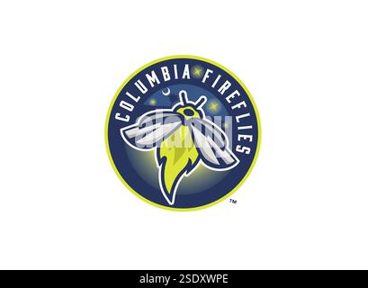 Columbia Fireflies logo, Baseball, Logo Stock Photo - Alamy