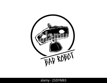 Rotated to left, Bad Robot Productions Logo, Logo Stock Photo - Alamy