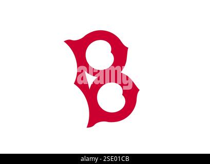 Rotated to left, Atlanta Braves logo, Baseball, Logo Stock Photo - Alamy