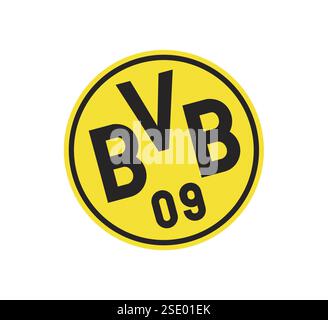 Rotated to left, BVB symbol, Soccer, Logo Stock Photo - Alamy