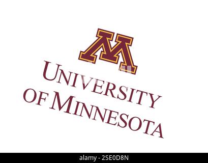 Rotated to right, University of Minnesota Logo, Logo Stock Photo - Alamy