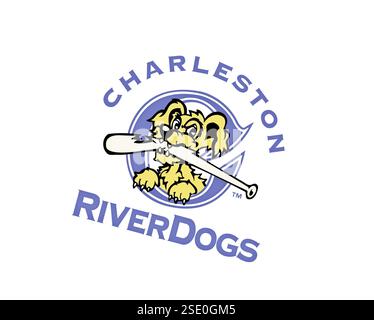 Rotated to right, Charleston RiverDogs logo, Baseball, Logo Stock Photo ...