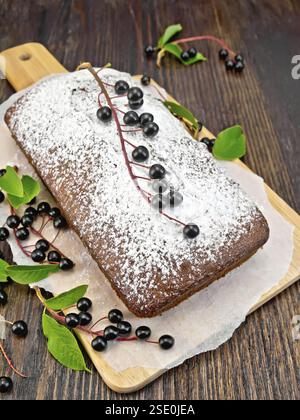 Cherry pie on the wooden board Stock Photo - Alamy