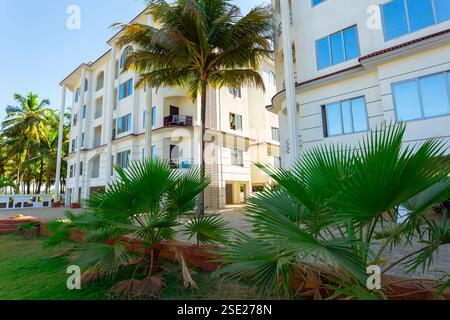 Cottages for tourists in western India. Goa Stock Photo - Alamy