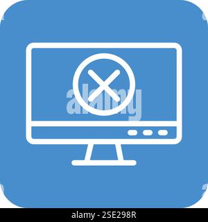 Error icon vector, filled flat sign, solid pictogram isolated on white ...