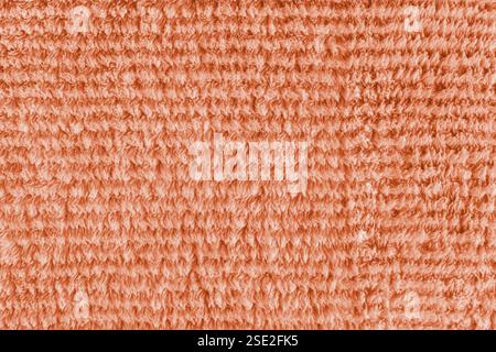 Orange terry towel background. Terry cloth texture Stock Photo - Alamy