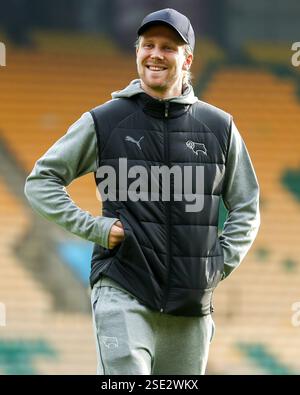 Lars-Jorgen Salvesen of Derby County before the Sky Bet Championship ...