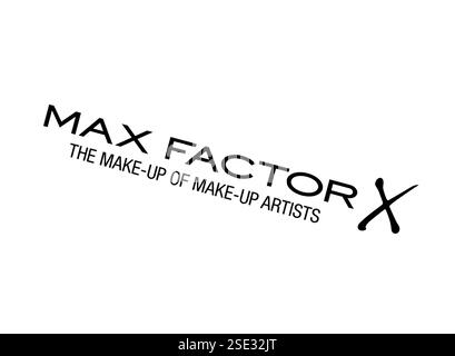 Rotated to right, Max Factor Logo 2010, Cosmetics, Historic Logo from ...