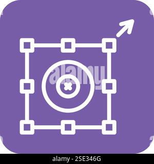 Resize option Vector Icon Design Illustration Stock Vector Image & Art ...
