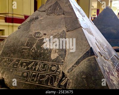 Cairo, Egypt, February 1 2025: Small pyramid monument inside the ...