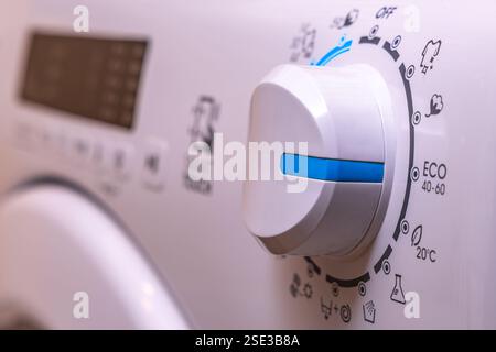 Washing in a washing machine, ecological program, saving energy and ...