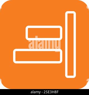 Right alignment Vector Icon Design Illustration Stock Vector Image ...