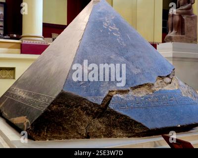 Cairo, Egypt, February 1 2025: Small pyramid monument inside the ...