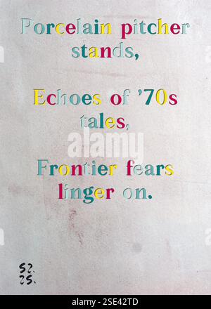 Porcelain pitcher stands, Echoes of '70s tales, Frontier fears linger ...