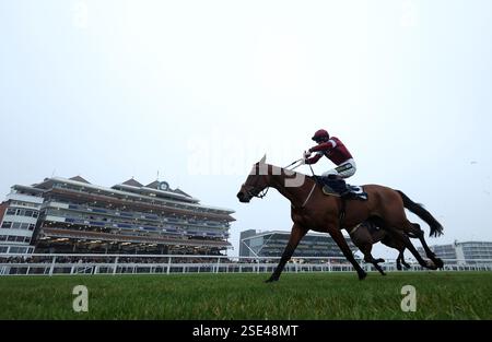 Master Chewy ridden by Sam Twiston-Davies (left) on their way to ...
