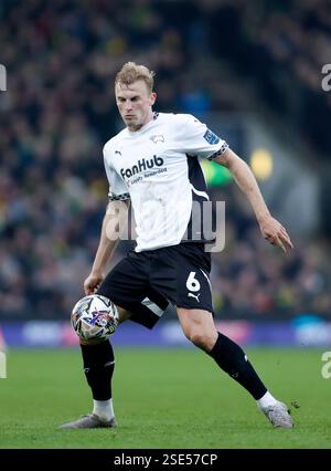 Derby County's Sondre Langas during the Sky Bet Championship match at ...