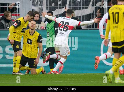 Goal [goal] for 2:1 by Deniz Undav (Stuttgart #26), celebration, goal ...
