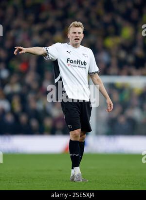 Derby County's Sondre Langas during the Sky Bet Championship match at ...