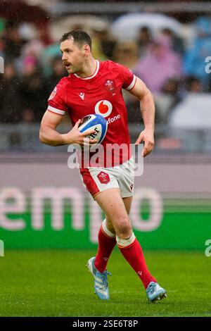 Olimpico Stadium, Rome, Italy - Tomos Williams of Wales during Guinness ...