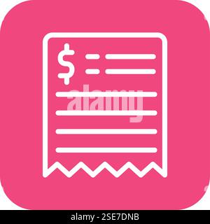 Receipt Vector Icon Design Illustration Stock Vector Image & Art - Alamy