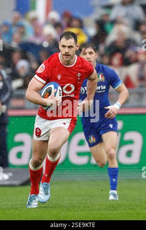 Tomos Williams of Wales during the 2025 Guinness 6 Nations match Wales vs Ireland at ...