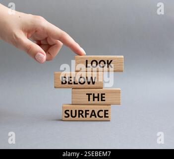 Look below the surface symbol. Concept word Look below the surface on ...